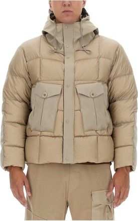 Ten c Homme, Vestes, Gris, Taille: M Tempest Combo Down Jacket
