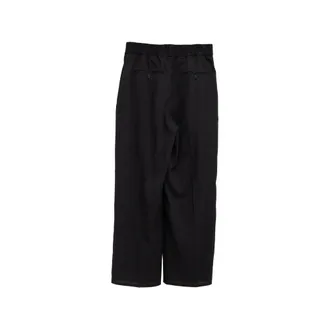 Jacquemus Linen Blend Trousers - Black
