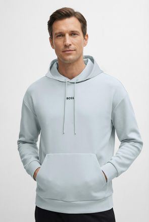 Boss Green by Hugo Boss Kapuzensweatshirt BOSS GREEN Sly Zone, Herren, Gr. XXL, open blau460, Sweatware, Obermaterial: 62% Baumwolle, 33% Polyester, 5% Elasthan, unifarben, r