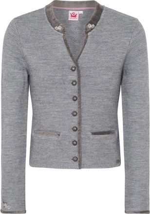 Spieth & Wensky Damen Strickjacke Malta hellgrau 3XL