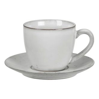 Broste Copenhagen Tasse Sous Tasse Nordic sand en gr&egrave;s Broste Copenhagen