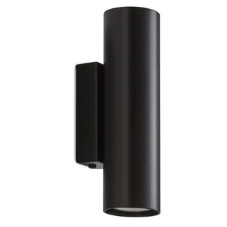 EXO lighting Wandleuchte TANIA schwarz Lampenfassung 2x GU10 Innen IP20. Ideal f&uuml;r Flure, Schlafzimmer und B&uuml;ros