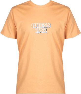 Guess Embro T-Shirt - - Tops - Herren - Orange - XL