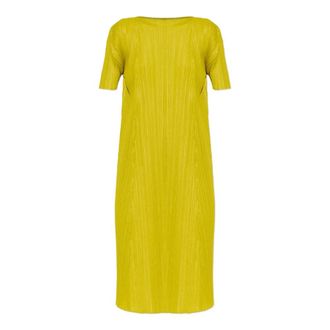Issey Miyake Midi Kleider - - Dresses - Damen - Gelb - 2XS