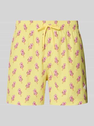 Jack & Jones Badehose im Allover-Look Modell MAUI VIBES NOVELTY