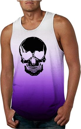 Generic Tank Top Herren, Muskelshirts Herren Sport Sommer, Viele Farben Weit Ärmelloses Shirt Funktions Tanktop Trägershirt Locker Tanktops Männer Fitness Ach