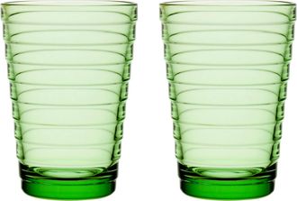 iittala Aino Aalto Glas 33 cl Apfelgrün 2er-Set