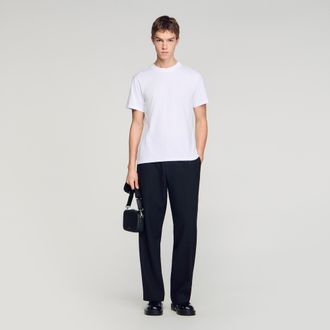 Sandro T-Shirt mit Double-S-Patch