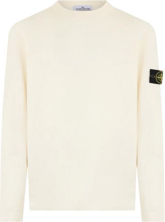 Stone Island Homme, Pulls, Beige, Taille: 2XL Cotton Sweater