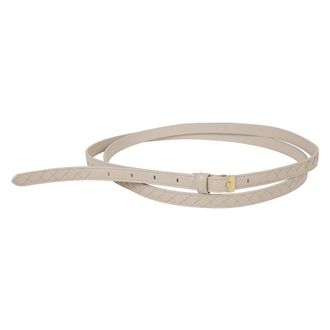 Bottega Veneta Femme, Accessoires, Beige, Taille: S Intrecciato Leather Belt