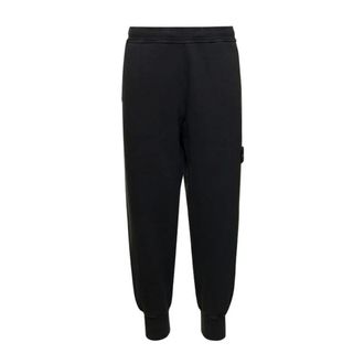 Stone Island Pantalon de jogging en coton - Homme - Pantalons - Noir - Taille: XL