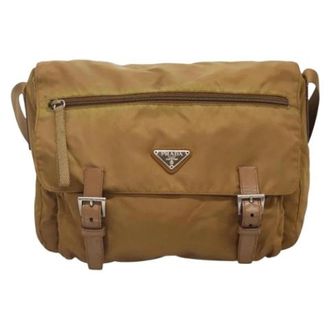 Prada Pre-owned Vintage Nylon Schultertasche - - Pre-owned - Damen - Braun - ONE SIZE