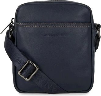 Lancaster Homme, Sacs, Bleu, Taille: ONE Size Sacoche cuir de vachette