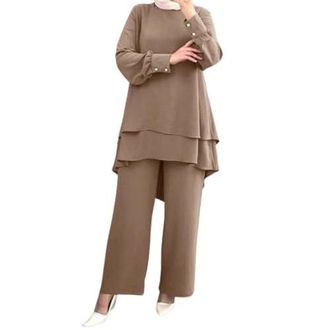 Generic Outfit Mocassin Femme Jogging A La Mode Ensemble Pantalon Veste Femme pour C&eacute;R&eacute;Monie Pantalon Tailleur Rose Poudr&eacute; Surv&eacute;t&eacute;ment Femme Fashion Pantalon 