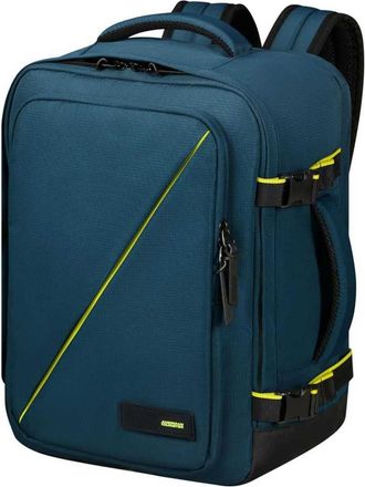 American Tourister Take2Cabin - Easyjet Kabinentasche 45 x 36 x 20 cm, 38 L, 0.70 kg, Handgepäck, Flugzeug Rucksack M Underseater, Blau (Harbor Blue)