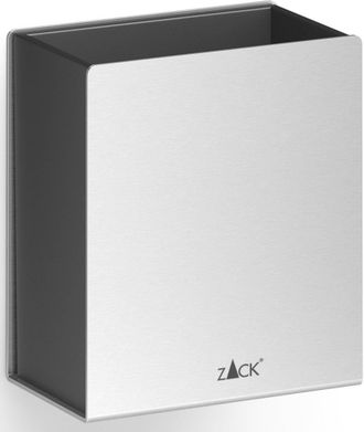 Zack Potes Zahnbürstenhalter 8,4x6x9,6cm Matt verchromt