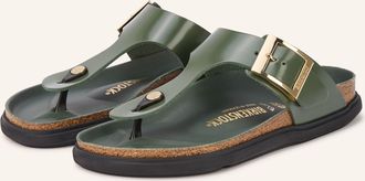 Birkenstock Zehentrenner Gizeh Droplet Buckle gruen