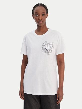 Liu Jo T-Shirt WA6163 JS904 Wei&szlig; Relaxed Fit