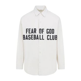 Fear of God Garment Dyed Cotton Relaxed Shirt - - Shirts - Herren - Beige - S