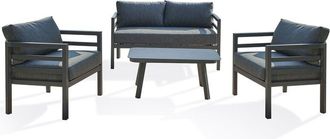 DCB Garden Dcb Garden - lisbonne - Salon de jardin 4 places en aluminium
