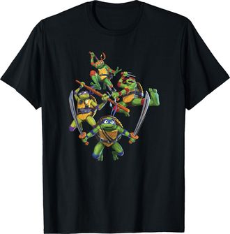 Teenage Mutant Ninja Turtles Mutant Mayhem Action Shot T-Shirt