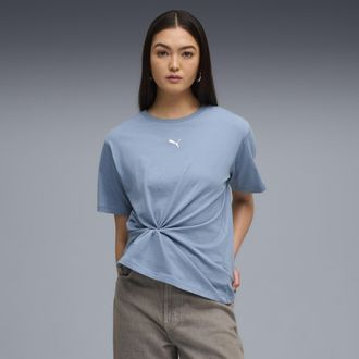 Puma ESS Relaxed T-Shirt Damen, Kleidung, Blau, M