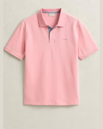 GANT Piqu&eacute;-Poloshirt mit Stretchanteil und Label-Stickerei, Regular Fit in
