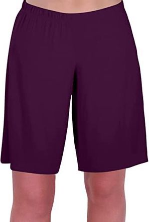 Eye Catch Eyecatch - Étoile Dames Jersey Détendu Confort Elasticized Flexi Étendue Aux femmes Shorts Plus Tailles (48/50, Aubergine)