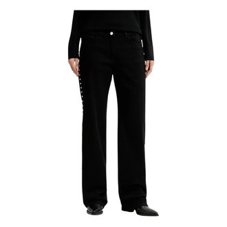 Iro Thess Jean Droit - Femme - Jeans - Noir - Taille: 42 FR