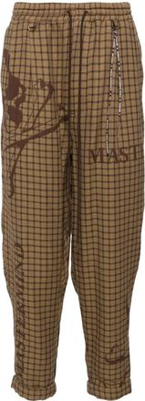 MASTERMIND WORLD Karierte Hose - Braun