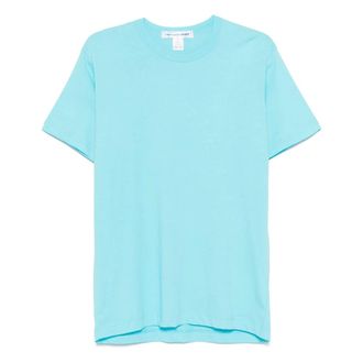 Comme Des Gar&ccedil;ons Logo Print Tee - - Tops - Herren - Blau - S
