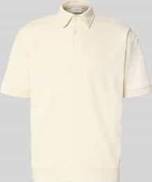 Lindbergh Oversized Poloshirt mit Polokragen und Label-Detail