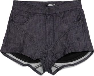 MUGLER Klassische Jeans-Shorts - Schwarz