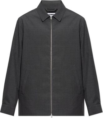 Jil Sander Veste en Laine - Homme - Vestes - Gris - Taille: L