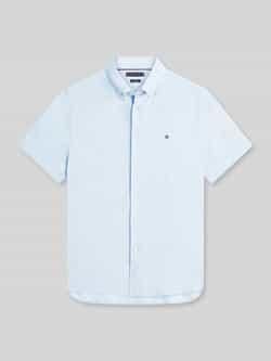 Tommy Hilfiger Regular Fit Kurzarmhemd aus reinem Leinen
