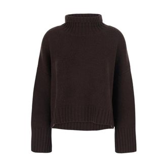 Soft Goat Girlfriend Turtleneck - - Knitwear - Damen - Braun - S