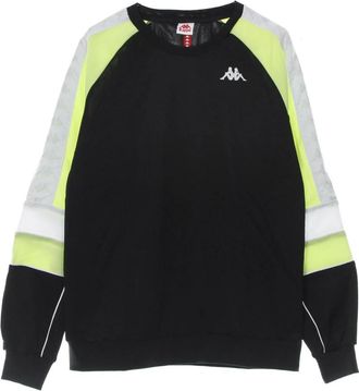 Kappa Leichter Crewneck Sweatshirt Schwarz/Gr&uuml;n - - Sweatshirts & Hoodies - Herren - Schwarzk - L