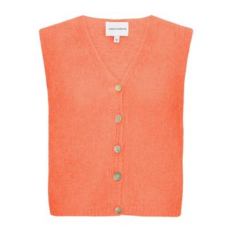 Americandreams Americandreams, Femme, Pulls, Orange, Taille: 40 FR Telma Vest