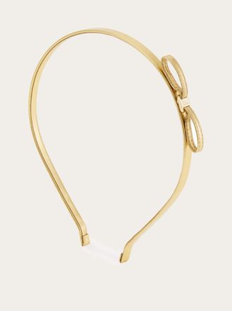 Ferragamo Damen Haarreifen mit Mini-Schleife Gold