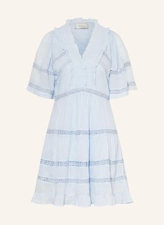 Neo Noir Neo Noir Kleid Milene Mit Spitze Und R&uuml;schen blau