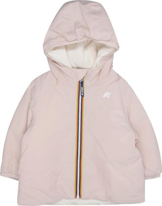 K-Way Manteaux K Way Rose+Blanc