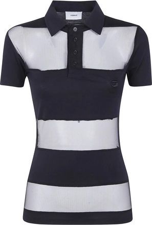 Coperni Femme, Tops, Multicolore, Taille: 36 FR Haut Polo Transparent Ray&eacute;
