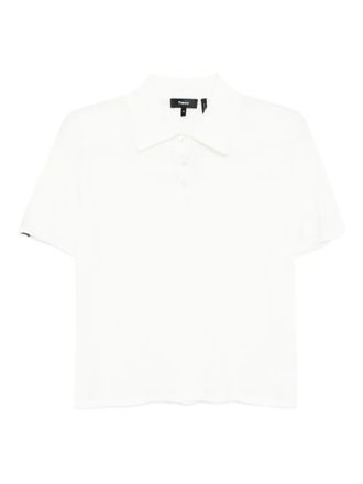 Theory polo en maille à manches courtes - Tons neutres