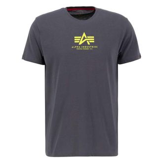 Alpha Industries Herren Basic T Ml T-Shirt, Grau (Vintage Grey), M