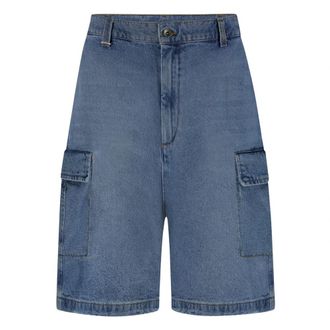 Flaneur Blaue Denim-Cargoshorts - - Shorts - Herren - Blau - L