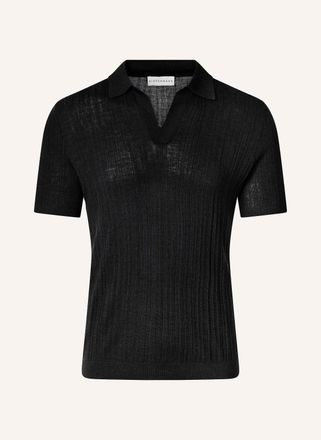 Kiefermann Kiefermann Strick-Poloshirt Bortiso Aus Merino schwarz