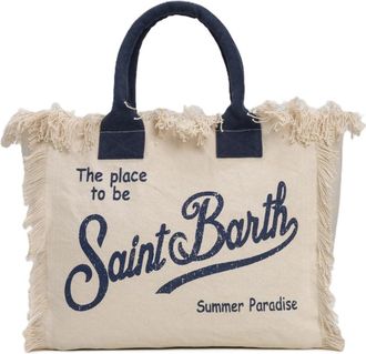 MC2 Saint Barth Femme, Sacs, Blanc, Taille: ONE Size Vanity Shoulder Bag