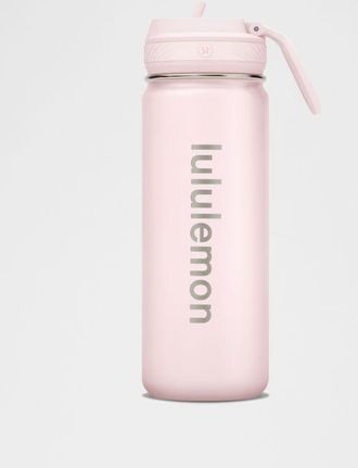 lululemon Bouteille deau Back to Life 530 ml Bouchon avec paille - Rose