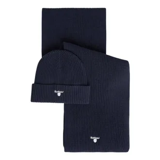 Barbour Mgs0107 &Eacute;charpe et Bonnet - Homme - Accessoires - Bleu - Taille: ONE Size