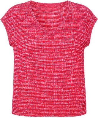 STUDIO UNTOLD T-Shirt T-Shirt oversized Struktur V-Ausschnitt